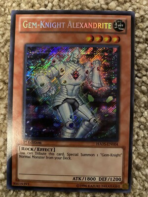 Yugioh Gem-Knight Alexandrite HA05-EN004 SECRET RARE 1st Ed NM | eBay