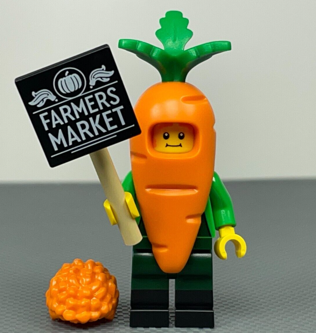 LEGO Carrot Mascot Guy Man Collectible Minifigure Series 24 CMF 71037 ...
