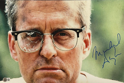 Michael Douglas Signed 12x18 Photo Falling Down Autograph Proof Beckett ...