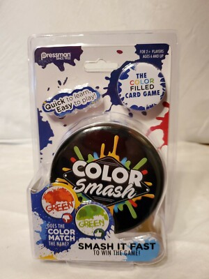 Color Smash • The Color Filled Card Game by Pressman 2018 • New Sealed ...