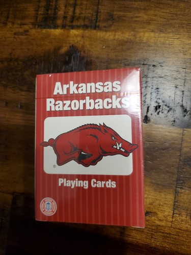 Arkansas Razorbacks Logo Playing Cards Deck Collegiate Licensed NEW | eBay