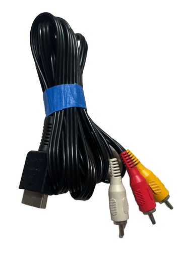 Sony Playstation 1 PS1 PS2 PS3 SLIM RCA Composite AV Audio Video Cable ...