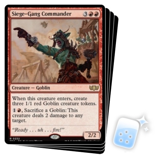 SIEGE-GANG COMMANDER X4 Tarkir: Dragonstorm Commander Magic MTG MINT ...