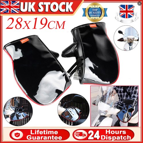 Warm Motorcycle Handlebar Muffs Over Gloves Waterproof Motorbike Bike ...