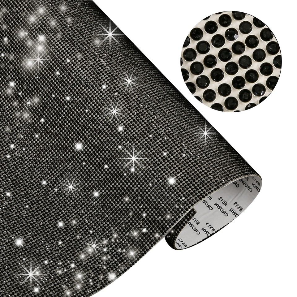 Bling Glass Rhinestone Sticker Sheet Sparkling Decal Self-Adhesive DIY ...