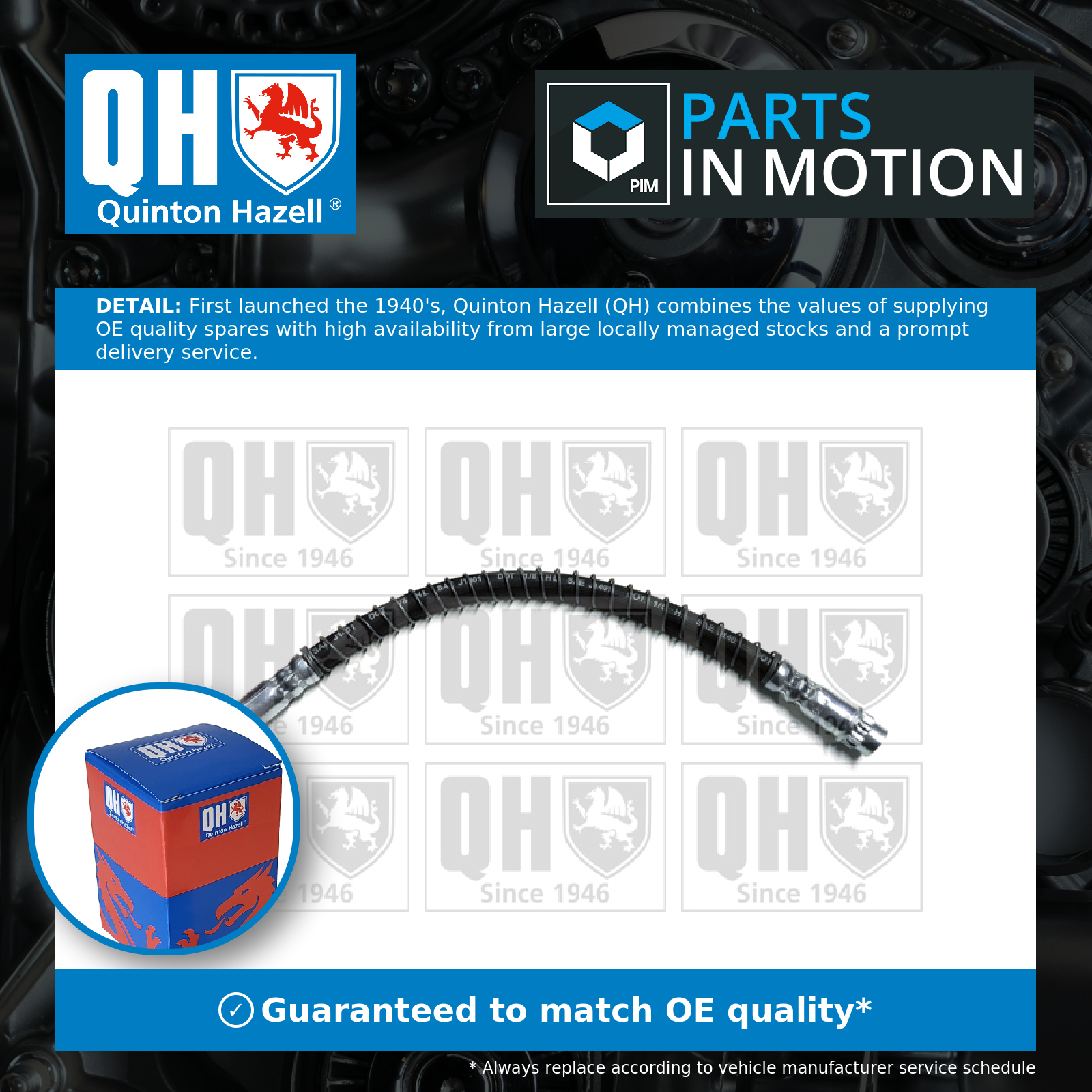 Brake Hose fits RENAULT MEGANE 1.9D Rear 96 to 03 Hydraulic QH ...