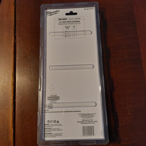 Milwaukee 1/2 " IMPACT EXTENTION set 3ct NEW SEALED INDUSTIAL GRADE ...
