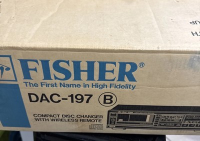 Fisher Compact Automatic Disc Changer DAC-197 (Parts/Repair)With Remote ...