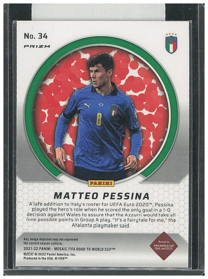 2021 Panini Mosaic Matteo Pessina FIFA International Men of Mastery ...