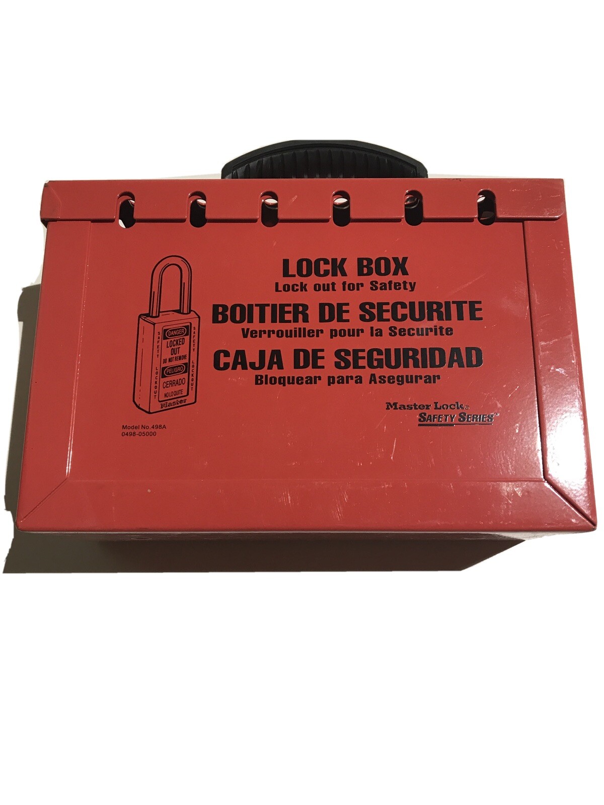 Master Lock Lock Box Model 498A Lockbox Safety Series | eBay