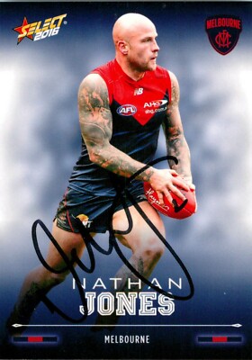 Signed 2016 MELBOURNE DEMONS AFL Card NATHAN JONES | eBay Australia