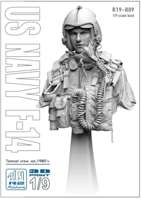 1/9 Bust 1980's USN U.S. NAVY F-14 PILOTS R19-B09 by R2 Miniatures | eBay