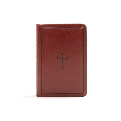KJV Large Print Compact Reference Bible, Brown Leathertouch ...