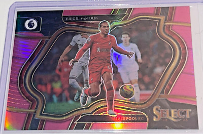 RARE VIRGIL VAN DIJK /99 PINK 2022-23 PANINI SELECT PREMIER LEAGUE ...
