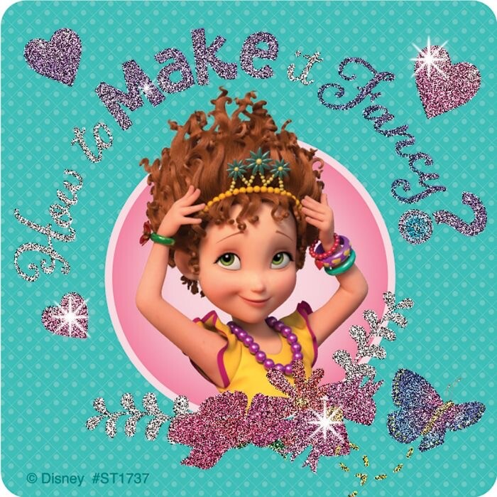 Fancy Nancy Stickers x 5 - Birthday Party Favours Loot Supplies Glitter ...