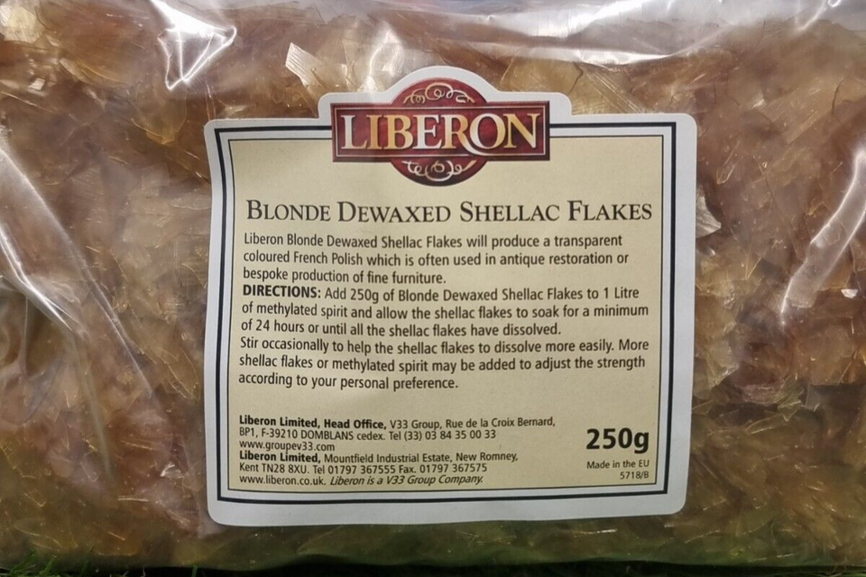 Liberon Blonde Dewaxed Shellac Flakes 250g A Transparent French Polish M 21 | eBay UK