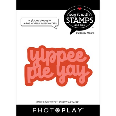 PP Large Word and Shadow Die Set Yippee Pie Yay | eBay