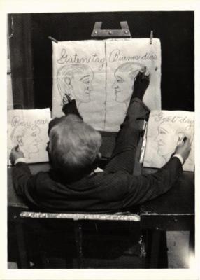 CPM RP14 Tom Breen drawing 4 cartoons 1934 unidentified Photographer (d1272) | eBay