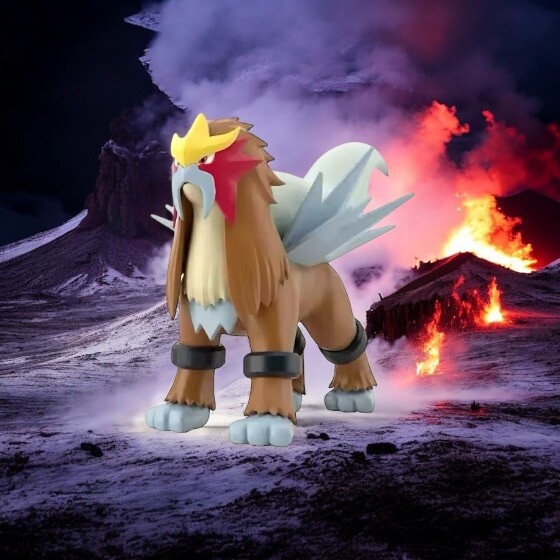 Pokemon Legendary Dogs Ultimate Display Johto Figure - Suicune, Raikou ...