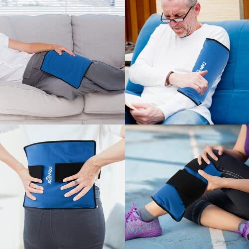 Large Ice Pack Hot and Cold Gel Compress for Swelling Bruises Injuries ...