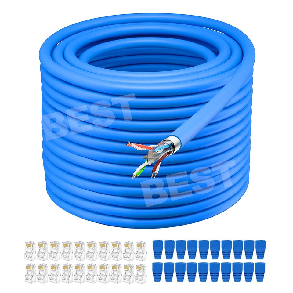 Blue 305m Premium Cat6 RJ45 Ethernet LAN Network Cable Multi colors NEW ...