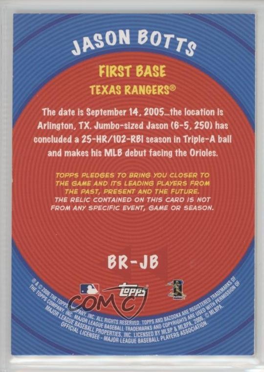 2006 Topps Bazooka Rewind Jason Botts #BR-JB | eBay