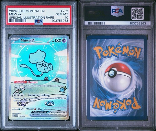 💎 PSA 10 MEW ex 232/091 Pokemon Scarlet & Violet Paldean Fates Bubble ...