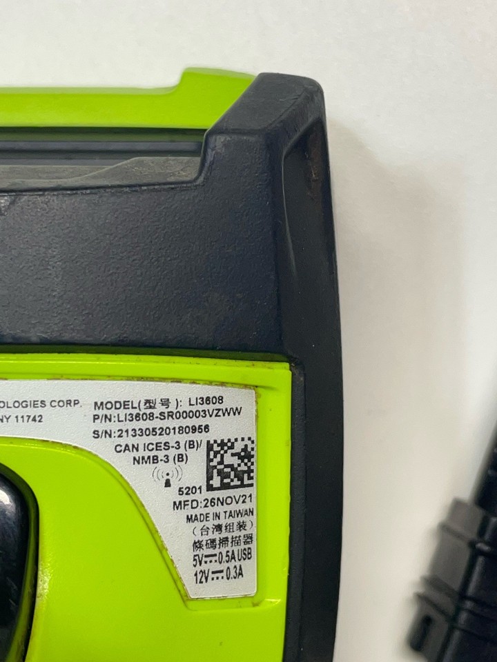 Zebra Li3608 Rugged Laser POS Barcode Scanner Li3608-SR00003VZWW | eBay
