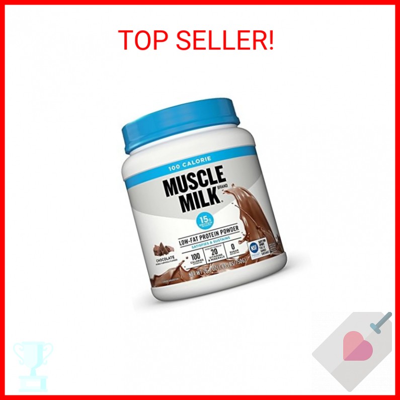 Muscle Milk ZERO, 100 Calorie Protein Powder, Chocolate, 15g Protein, 1 ...
