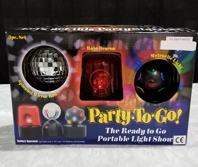 Spencer's Gifts 3 Pc Mini Party To Go Light Set | eBay