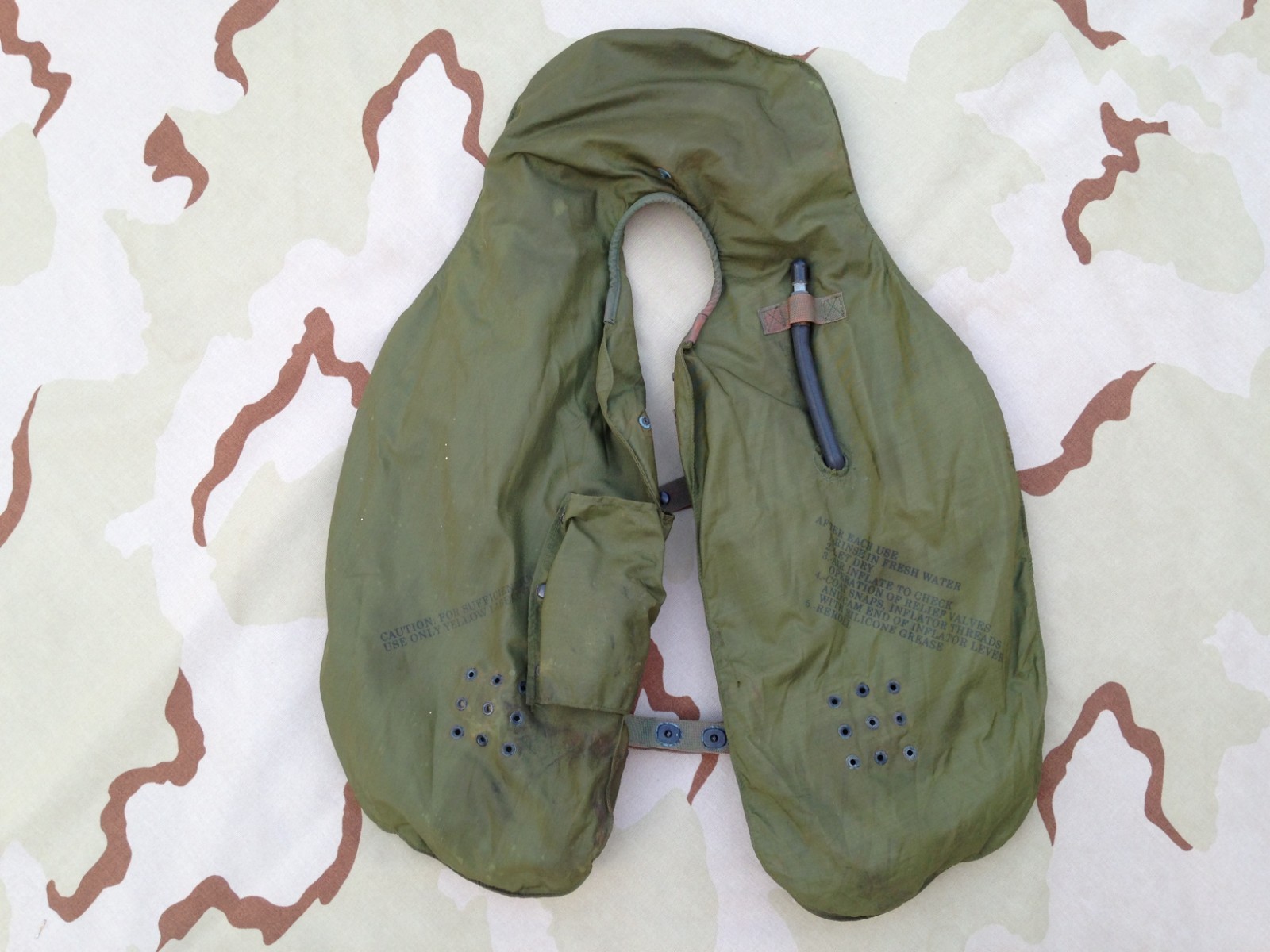 RARE VIETNAM US Navy Pilot Flotation Vest RF Inc 1973 USN PBR Marines ...