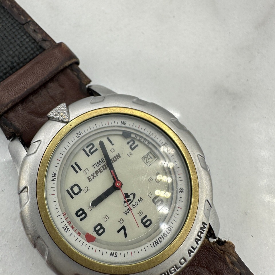 Timex Expedition Watch Men 39mm Date Indiglo 2000 Alarm 50M, New ...