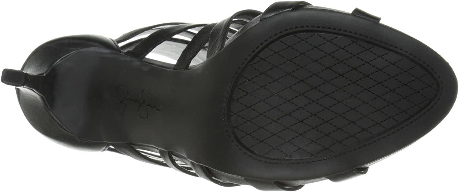 Jessica Simpson Norlina Caged Leather Dress Sandal, Multi Sizes Black ...