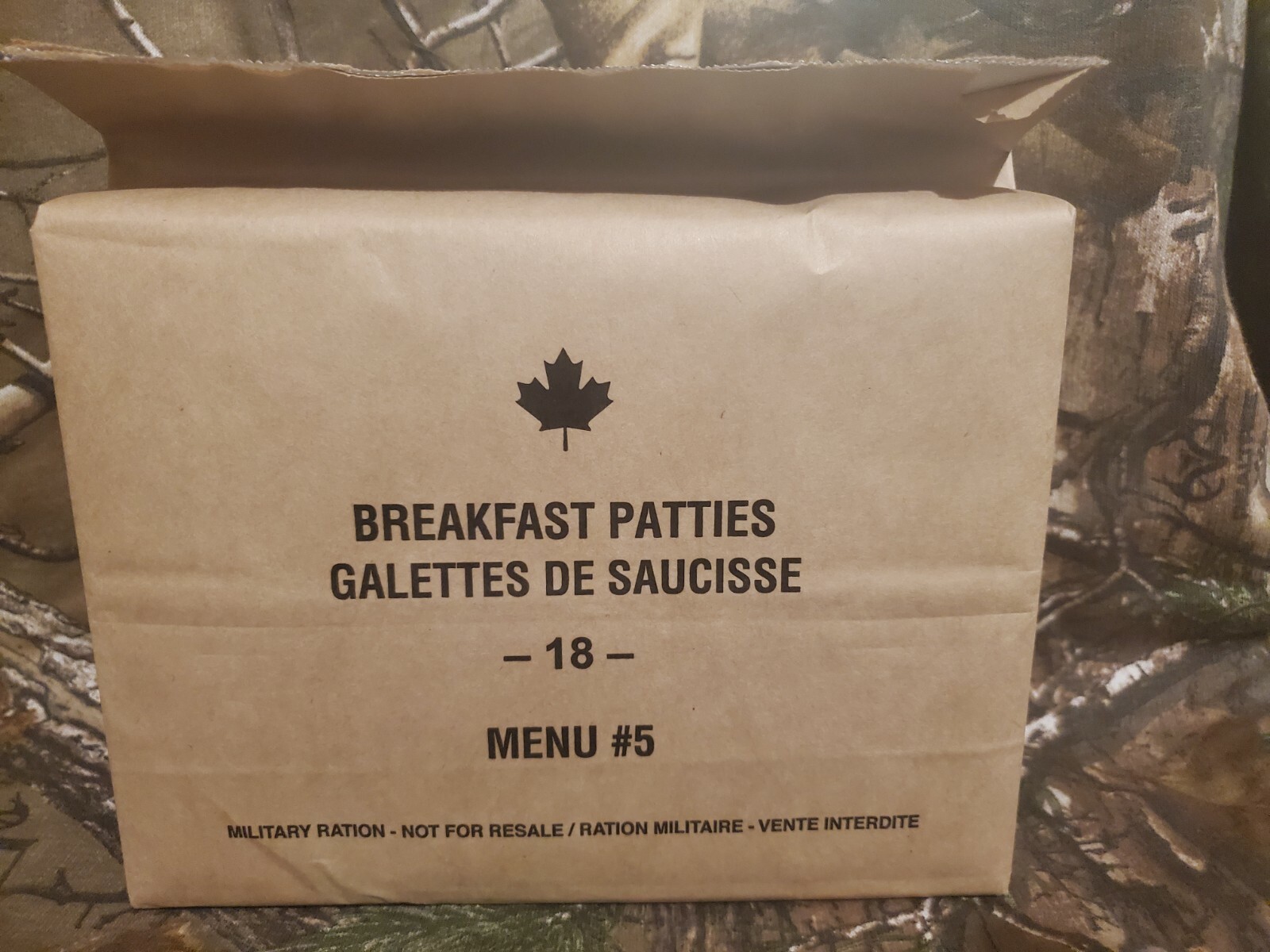 Canadian Forces IMP/MRE Rations Breakfasts New Expires Dec 2021 Updated ...