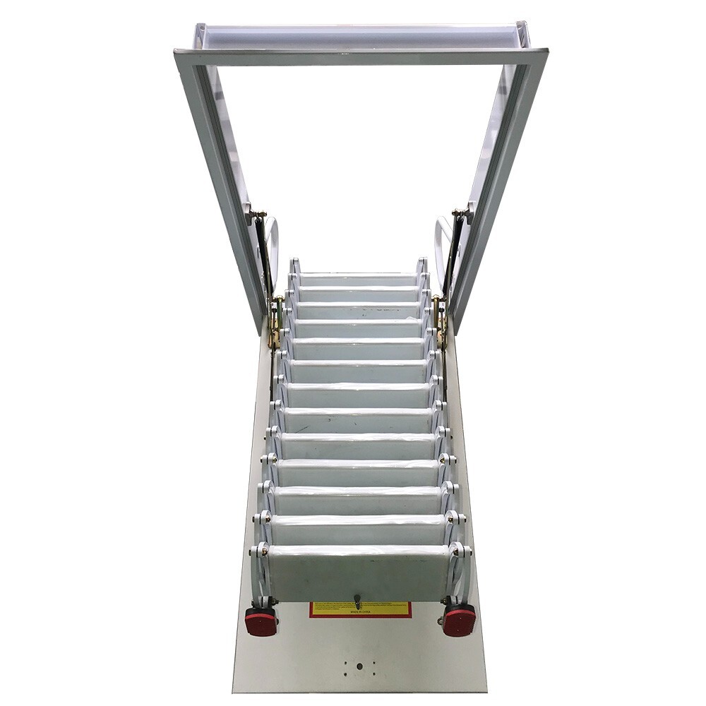 10.5ft Attic Ceiling Ladder 27.5 x 47 in Foldable Stairs Carbon Steel ...