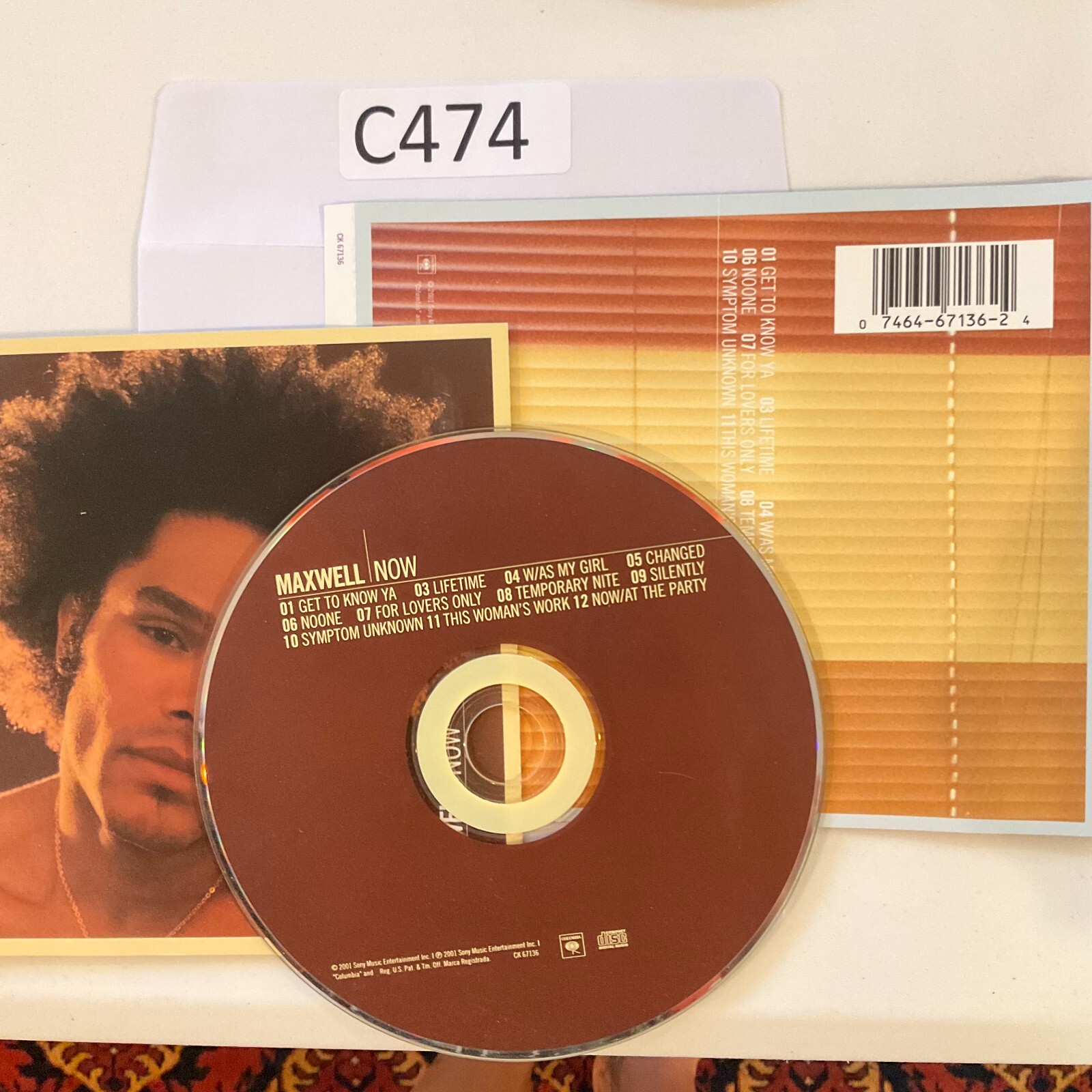 Now by Maxwell (R&B) CD, Aug-2001, Columbia No Case No Tracking #C474 ...