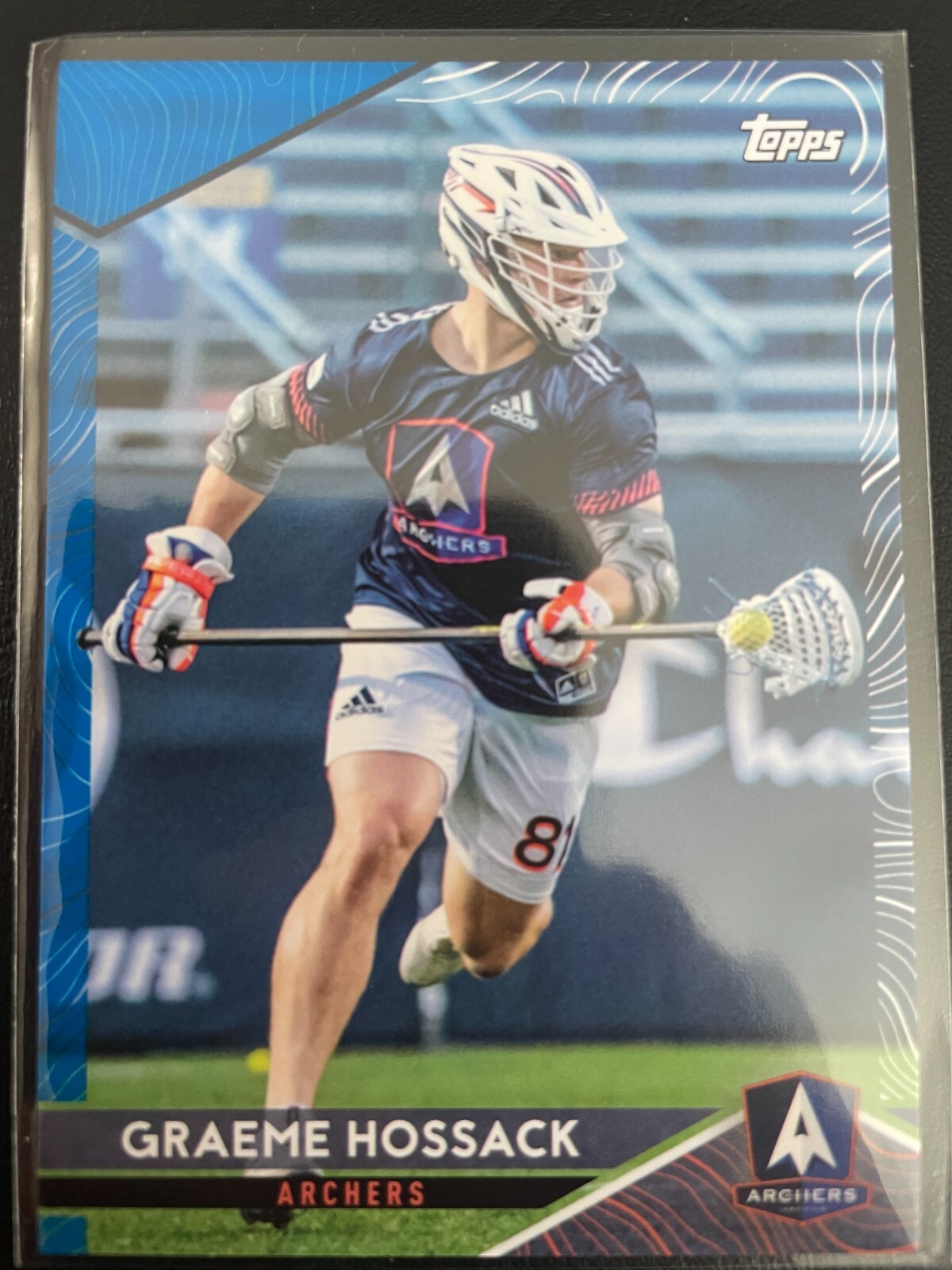 Graeme Hossack 2022 Topps Premier Lacrosse League PLL Blue Parallel ...