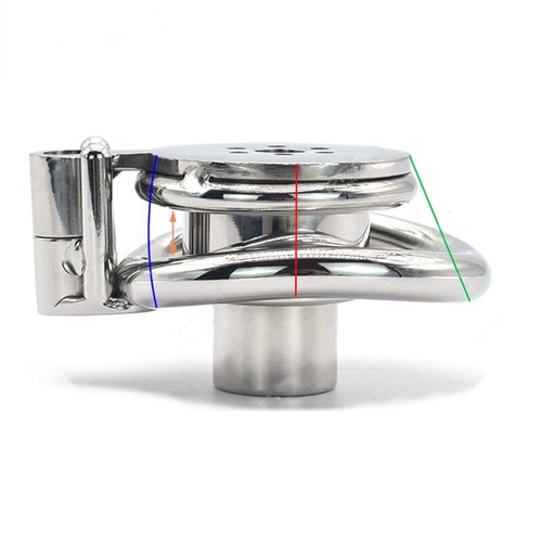 Metal Negative Cage With Inverted Unremovable Cylinder Plug Chastity ...