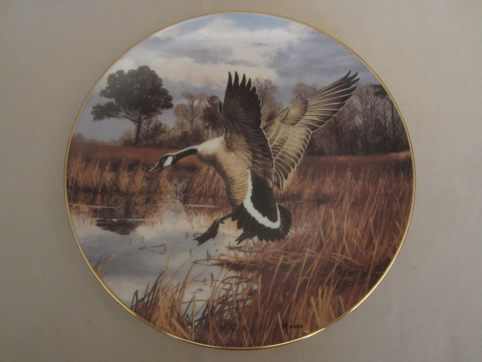 CANADA GOOSE - ATLANTIC FLYWAY collector plate DAVID MAASS Wildlife ...