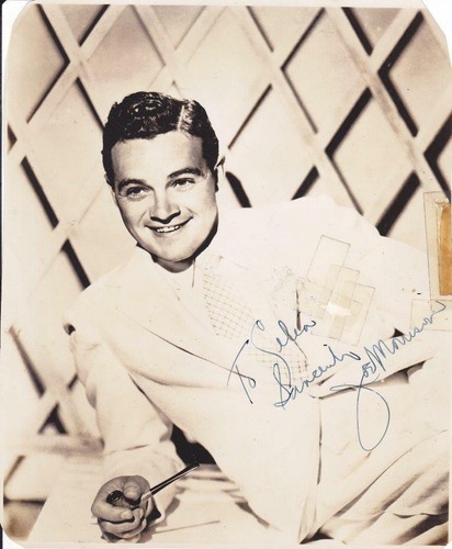 JOE MORRISON d 1972 Signed To Celia 8X10 B&W Photo Actor/Home on the ...