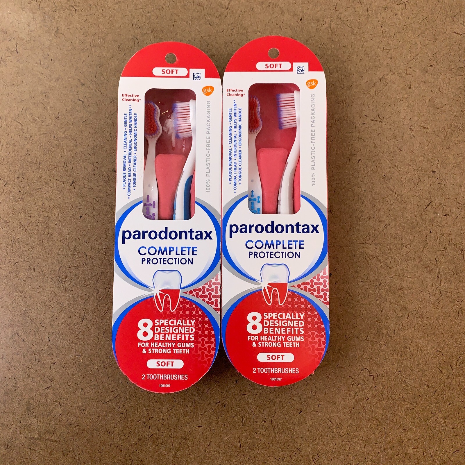 Parodontax Complete Protection Soft Bristle Toothbrushes Multicolor 4 ...