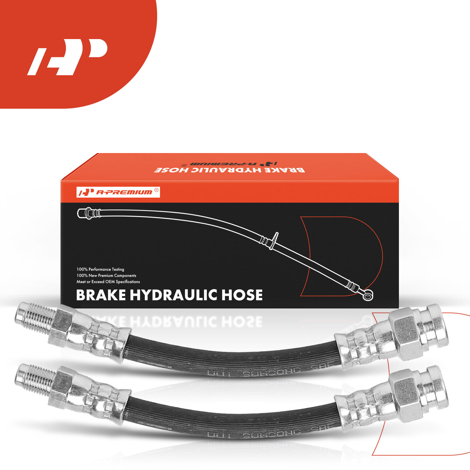 A-Premium 2Pcs Rear Outer Brake Hydraulic Hose for Fiat 500L 2014-2017 ...