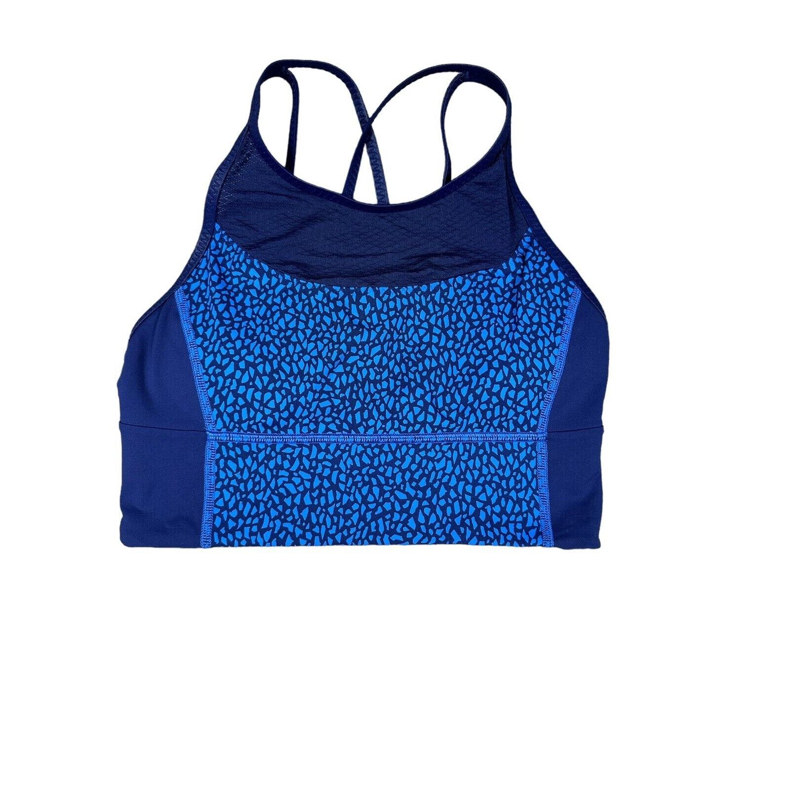 Lululemon 6 Long Line Bra Miss Mosaic Lakeside Blue H… - Gem