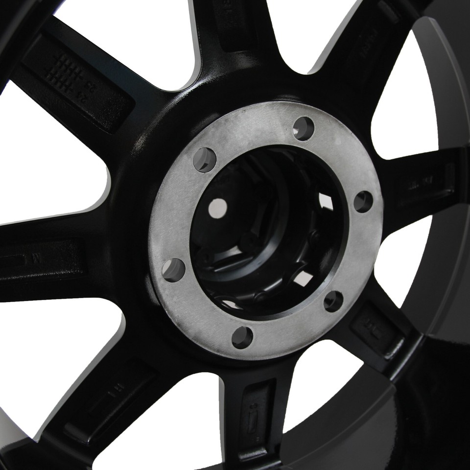 18X 9 Inch Gloss Black Milling Wheels Rim 6x139.7 Wheel 6 Lug ET 0 mm ...