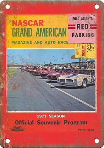 Grand American Auto Race Program Reproduction Metal Sign A987 | eBay