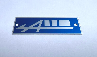Plaque constructeur ALPINE - Plaque code peinture ALPINE - Vin plate ...