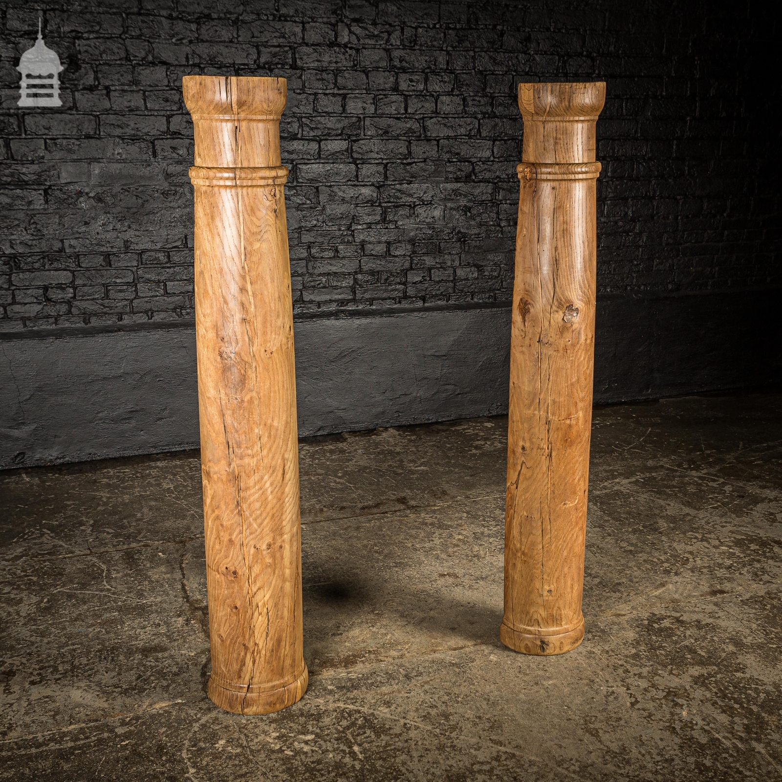 Pair of 19th C Oak Split Flanked Columns | eBay UK