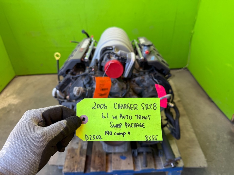 06-10 DODGE CHARGER SRT-8 SRT COMPLETE 6.1 ENGINE TRANSMISSION SWAP | eBay
