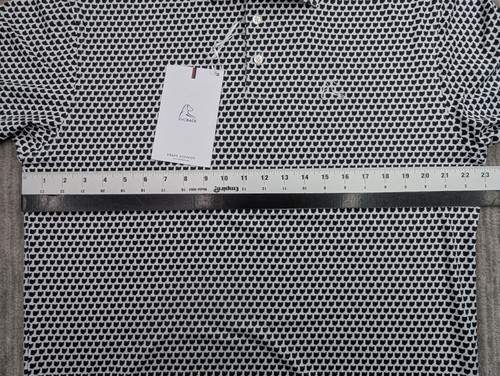 Rhoback Polo Shirt Men's Large Ohio All Over Print State Outline Golf ...