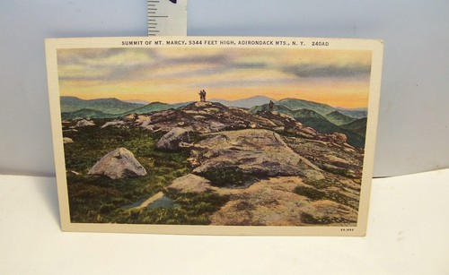 Picture Postcard Summit Mt. Marcy 5344 feet high Adirondacks N.Y. A-9 ...